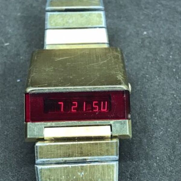 Vintage Bulova Digital Model Retro LCD N7 Driver Mens Watch Used New ...