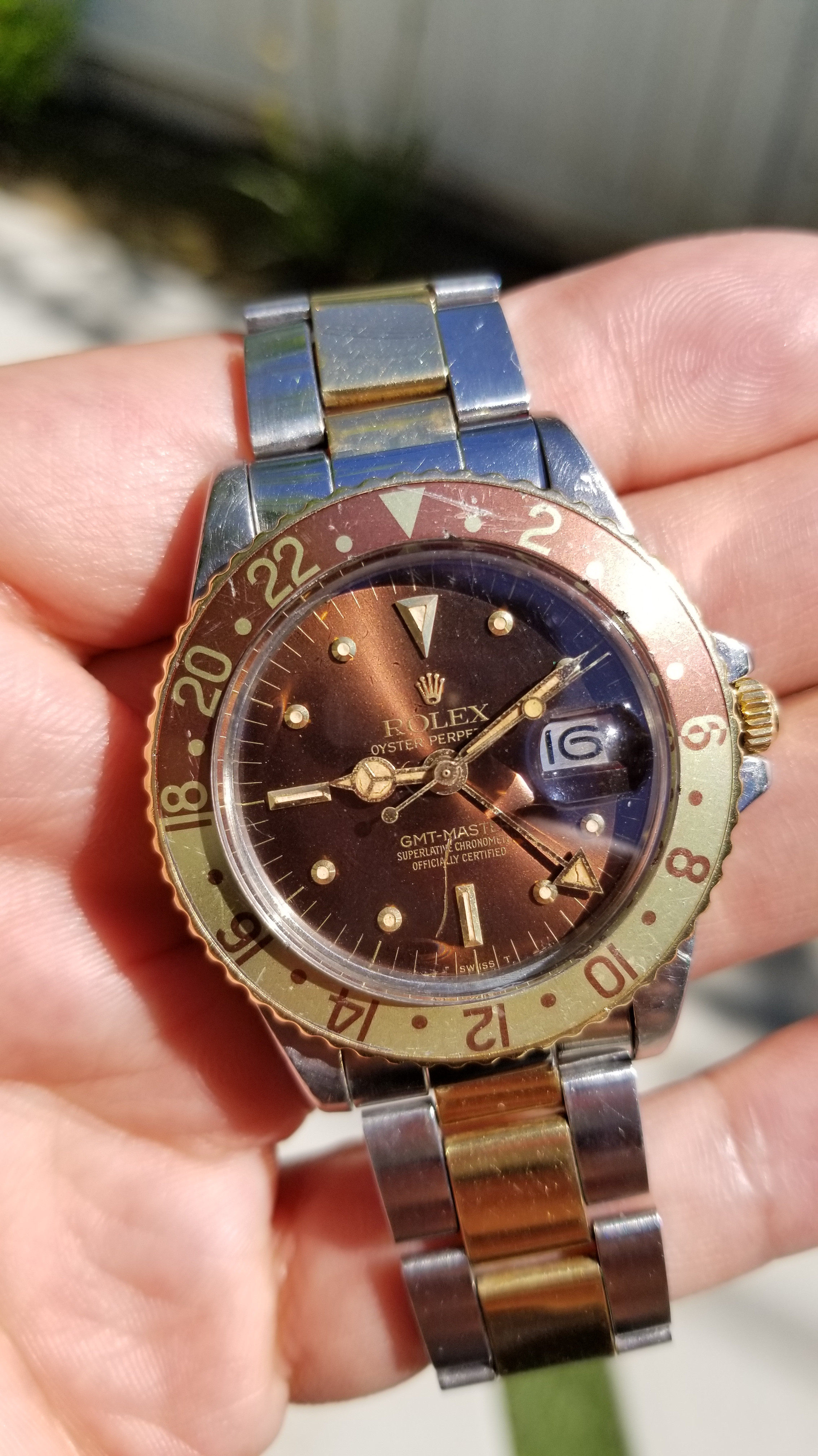 FS: Rolex 1675 GMT Master Root beer Dial | WatchCharts