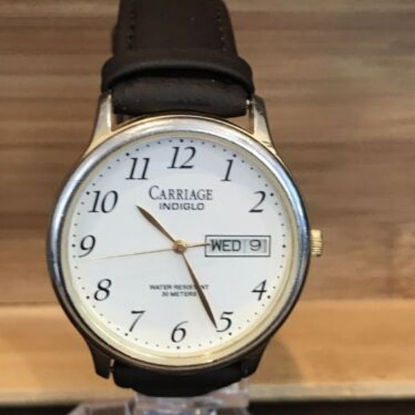 Carriage (Timex) Men’s CR 2016 Cell Quartz Watch W/Indiglo. New Battery ...