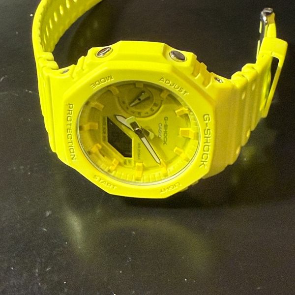 Casio G-Shock Watch GA2100-9A9 Yellow | WatchCharts Marketplace