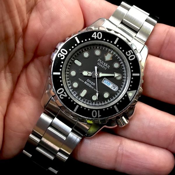 Pulsar (Seiko) Diver 200m Quartz V736-6A20 Oyster Bracelet | WatchCharts