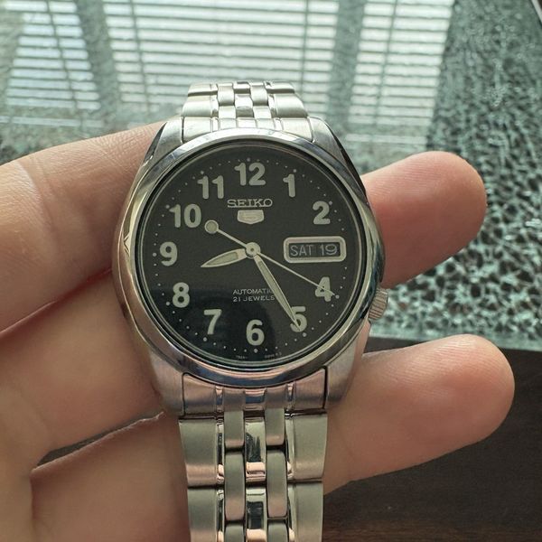 Seiko 5 Sports Men's Black Watch - SNK381 | WatchCharts Marketplace