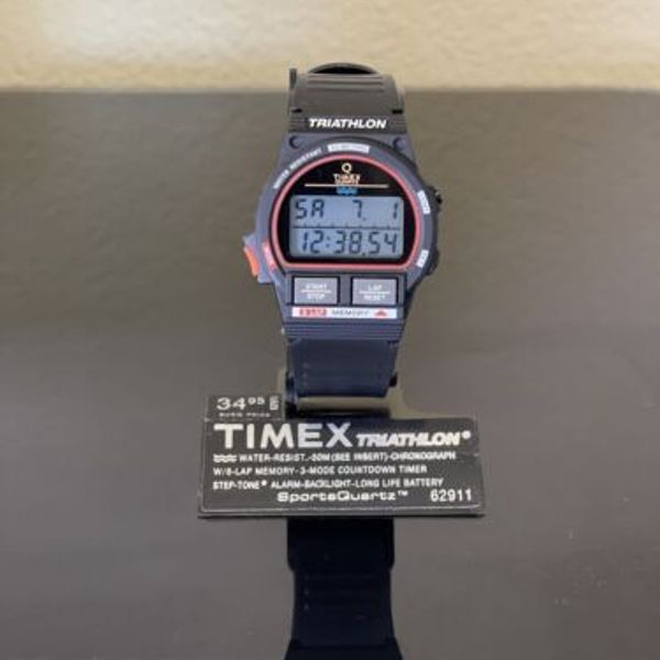 Vintage NOS 1985 Timex Triathlon Watch with Original Boxes and ...
