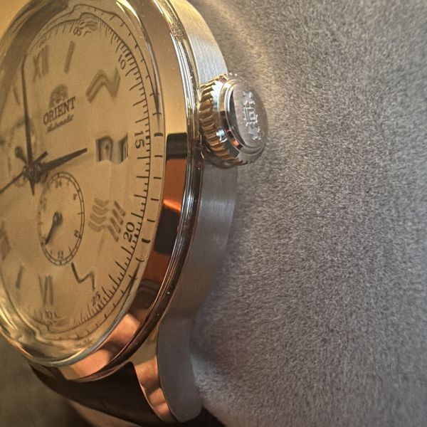 Orient Bambino Version 8 Stainless Steel Leather Strap, 40.5mm, used ...
