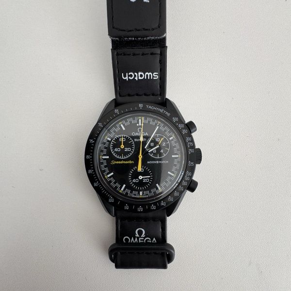 OMEGA x Swatch Moonswatch Mission to Dark Side Of Moon Yellow Hands ...