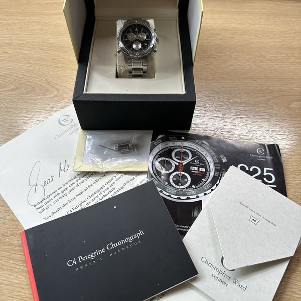 Christopher Ward C4 Peregrine Chronograph Alarm Watch with original box ...