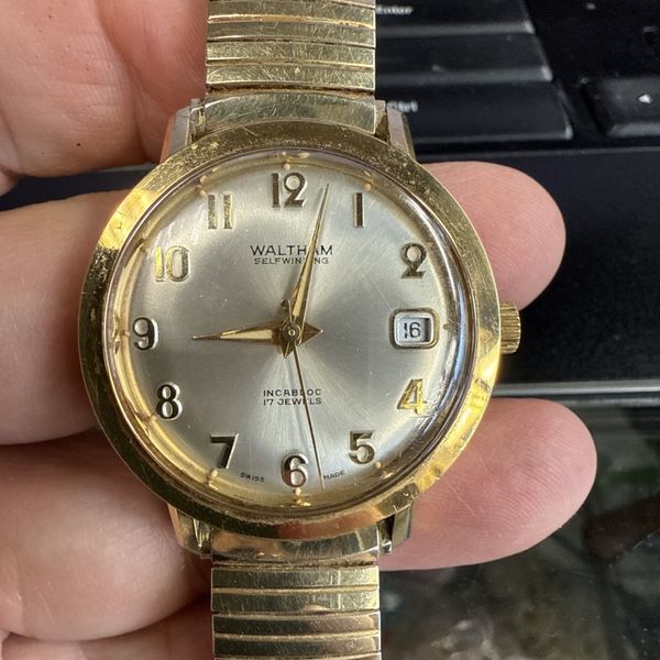 Vintage Menâ s Waltham Self Winding 17 Jewels Incabloc Watch working ...