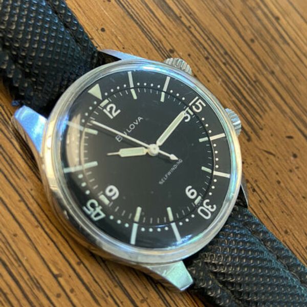 Vintage c 1962 Bulova Super Compressor Swiss Diver's Watch Working ...