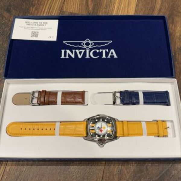 Invicta NFL Pittsburgh Steelers Limited Edition Men's LUPAH Watch RARE ...