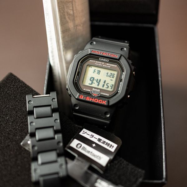 G-Shock GW-B5600HR Positive Display Mod Bluetooth Multiband Solar 200m ...