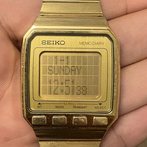 Vintage Seiko Memory Diary Digital Watch UW02-0010 | WatchCharts ...