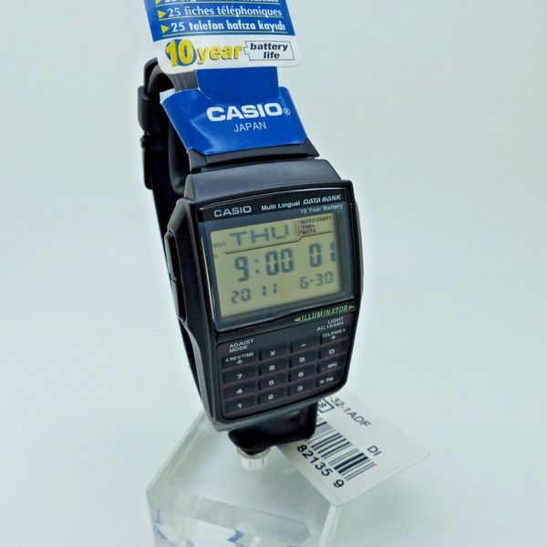 Casio DataBank DBC-32-1ADF Vintage Digital Calculator Watch NOS Watch ...