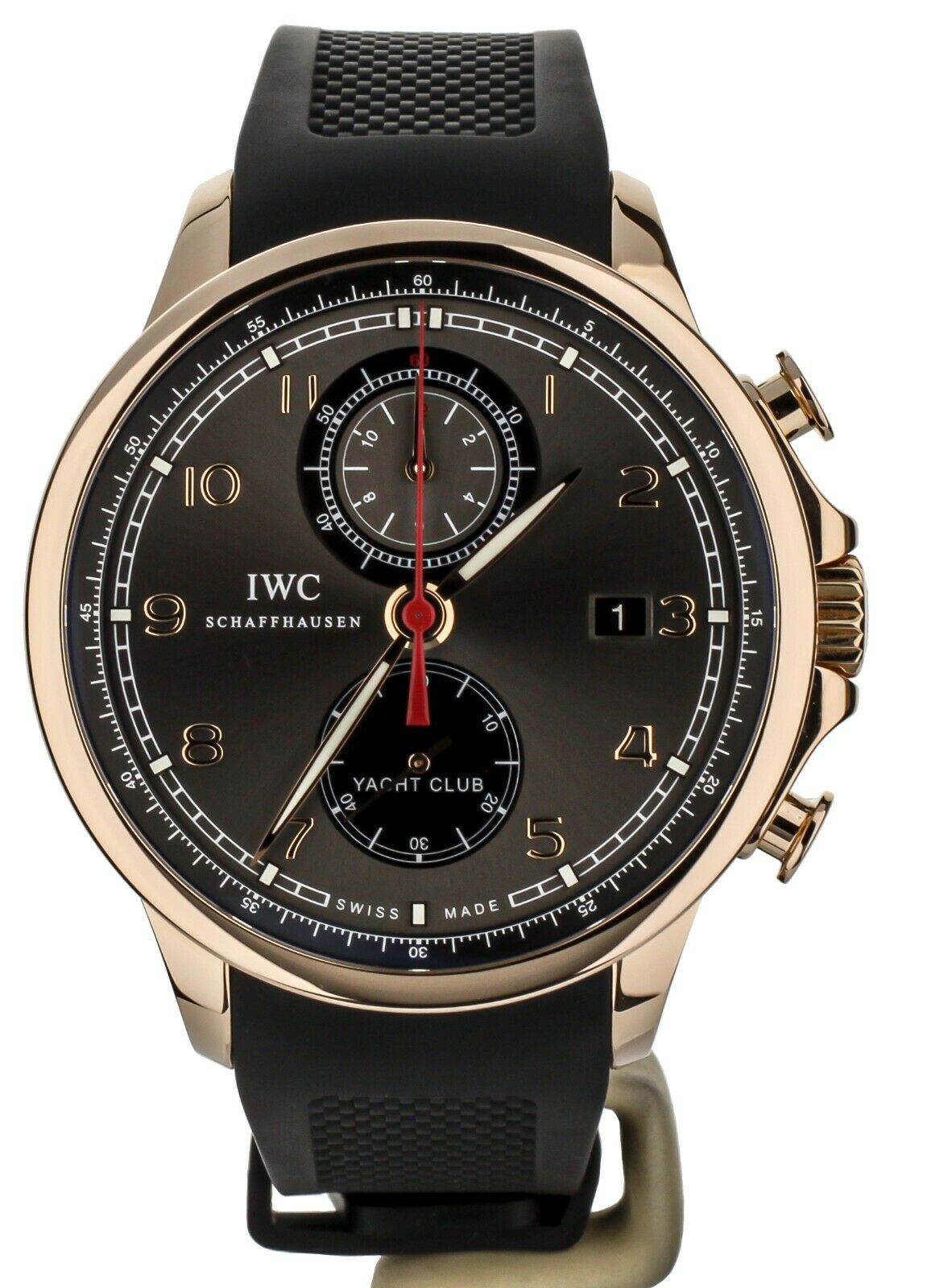 IWC Portuguese Yacht Club Chronograph Red Gold (390209) Market Price ...