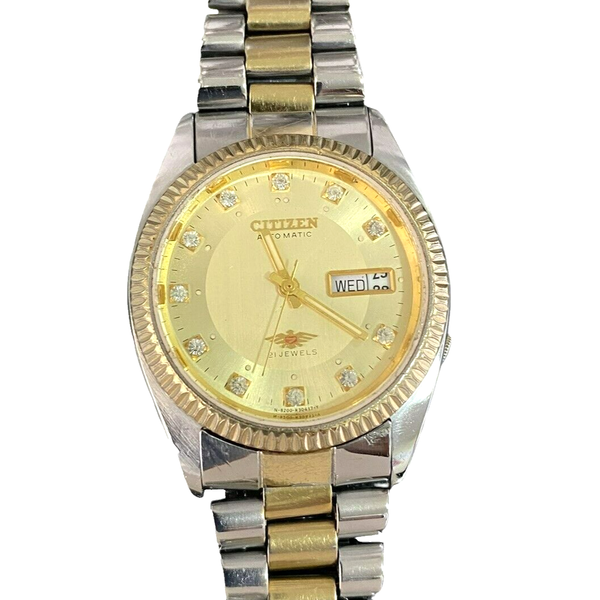 Citizen Eagle 7 Automatic Gold Dial Two Tone Stainless Steel Gents ...