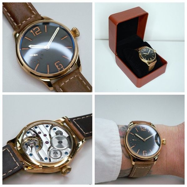 CUSTOM build! Classic style Unique watch Open back Seagull ST 3600 ...