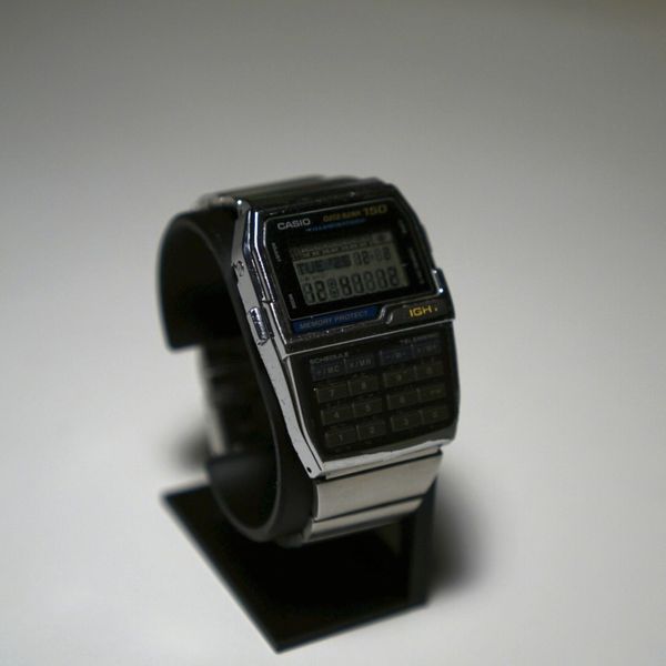 1995 Casio Data Bank 150 DBC-1500 Vintage Calculator Watch ...