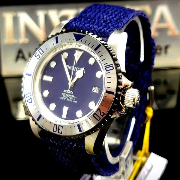 Invicta Men's 44mm Pro Diver AUTOMATIC MASTER OF THE SEA Navy Blue Tone ...
