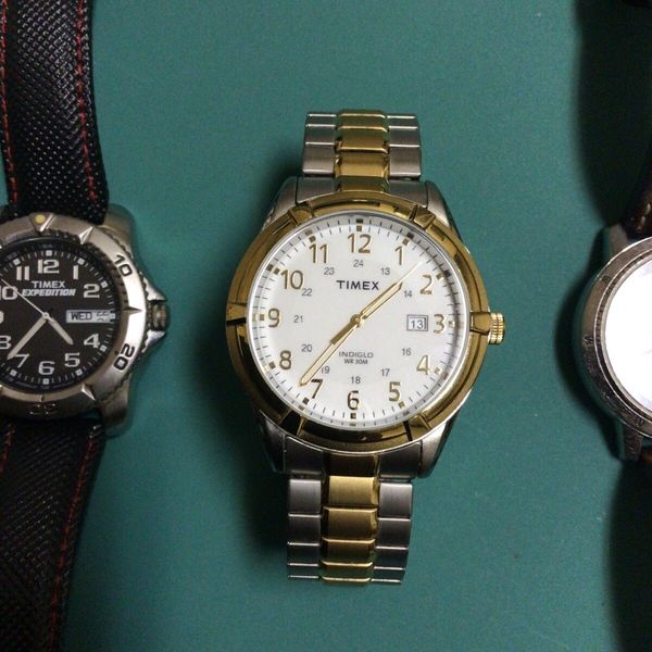 Timex Indigo Menâ s Watch + 2 More Watches Only One Have Battery 2 Need ...