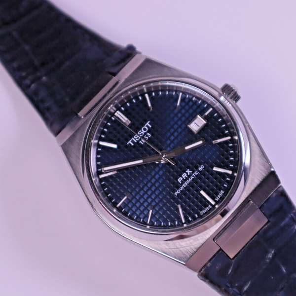 Men's Swiss Watch Tissot PRX Powermatic 80 Blue T137407A | WatchCharts ...