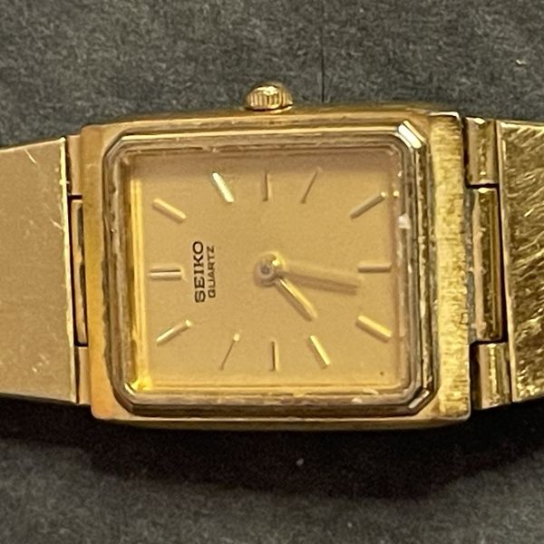 Vintage Dainty Seiko Watch Women Gold Tone Rectangle | WatchCharts ...