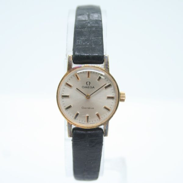 [EXC+3] Vintage OMEGA Geneve Cal.485 Hand-Winding 17J Silver Dial ...