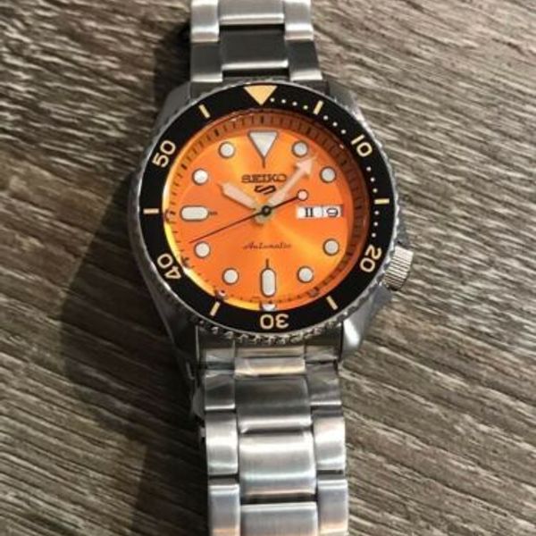 Seiko 5 Automatic Orange Dial Diver Mens Watch SRPD59K1 SKX | WatchCharts