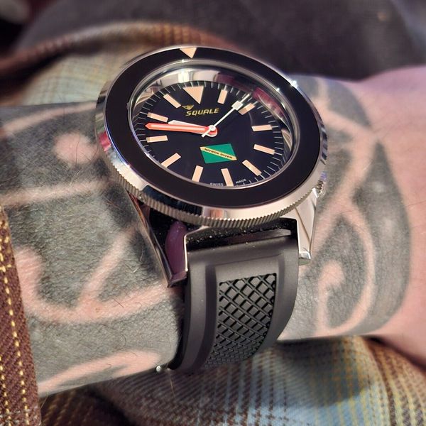 Squale Immersioni Nitrox 1521 3H Bund swiss dive watch 65 year ...