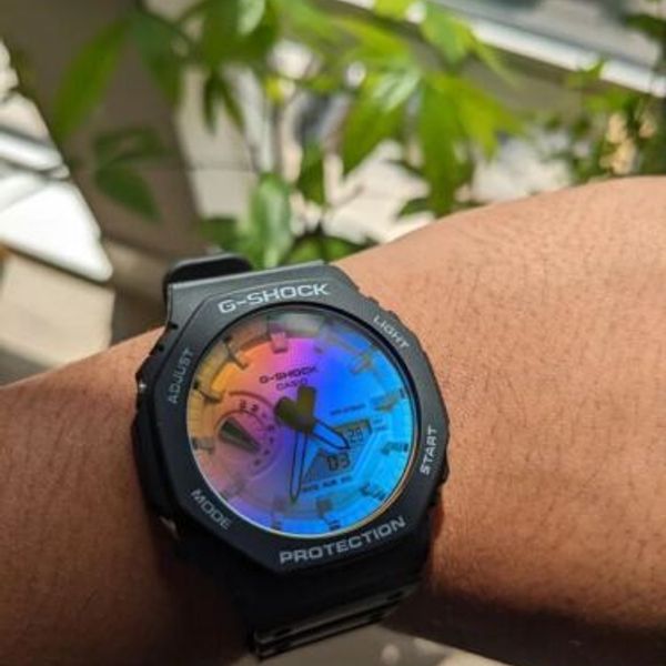 Casio G-Shock GA-2100, Rainbow Dial Effect - Very Rare Brand New ...