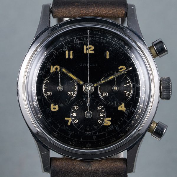 FS: 1950s Gallet MultiChron 12HR Ref: 5193 with Black Dial ...