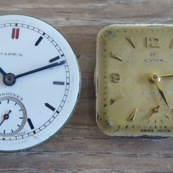 2 GENTS WRISTWATCH MOVEMENTS , CYMA / LONGINES WORKING | WatchCharts ...