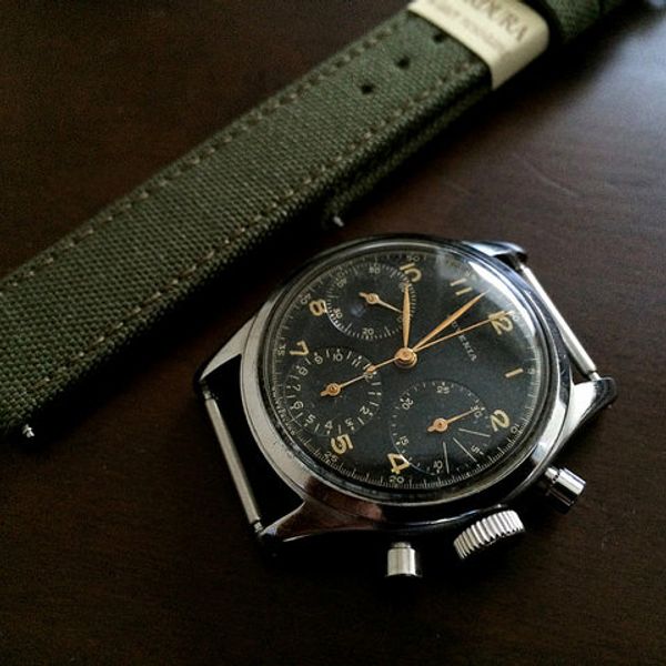 Juvenia 1940's Gilt Dial 3-register Chronograph | WatchCharts