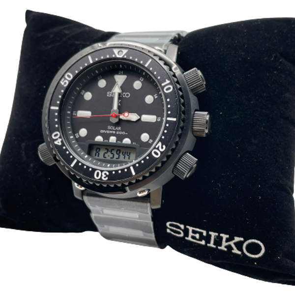 Seiko Prospex Solar Hybrid "Arnie" Black PVD Divers 200M Men's Watch ...