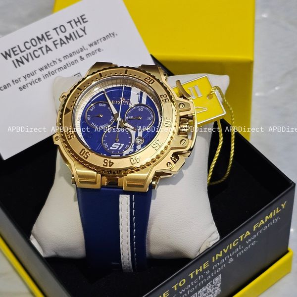 Invicta â S1 Rally â Race TEAM - Swiss Z60 Chronograph Leather Mens ...