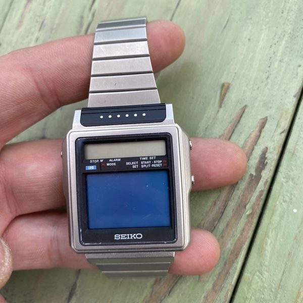 Rare Vintage SEIKO Digital TV Watch With Box T001-5019 â James Bond Spy ...