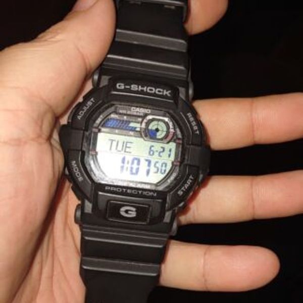 Casio G-Shock Men's Watch GD350-1 Quartz Digital Black Resin Sport ...