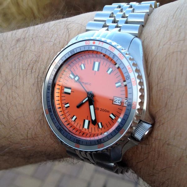 SOLD For sale only: Seiko 007 Soxa mod orange dial PRICE REDUCED ...