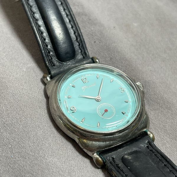 Vintage Fossil Watch Light Blue Tiffany Teal Low Serial Number France ...