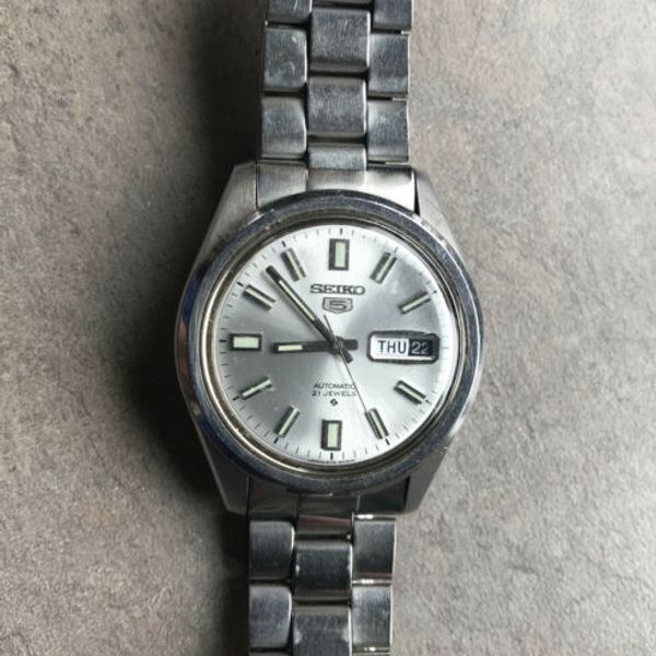 Vintage Seiko 5 Automatic 6119-8083 Mens Watch Original Bracelet ...