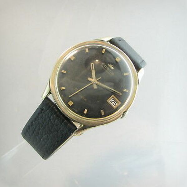 Vintage FORTIS FAIRLINE AUTO Eta..Incabloc..Date..21 Jewels..70's ...