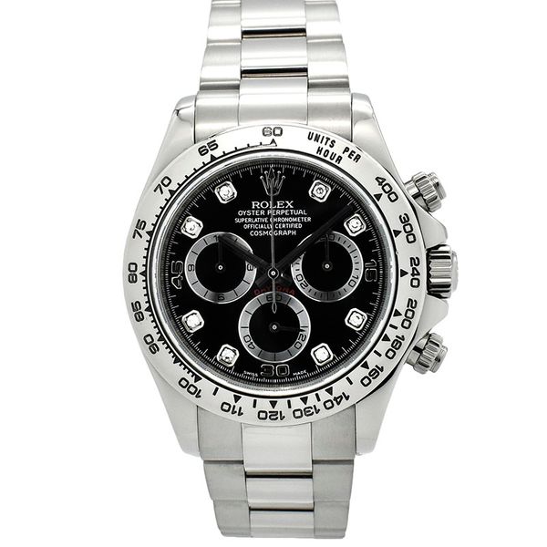 [Polished] Rolex Rolex Cosmograph Daytona Ref.116509G Black 8P diamond ...
