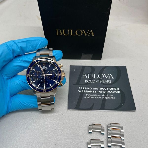 Bulova Marine Star 98B301 Chronograph Quartz Men's Watch - USED ...