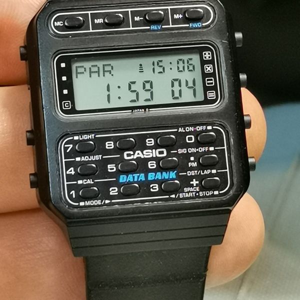 Casio cd -40 databank 1980s module 246 digitaql watch | WatchCharts ...