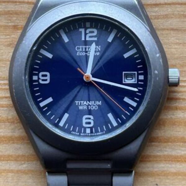 Citizen Eco Drive WR100 Titanium Mens Watch | WatchCharts Marketplace
