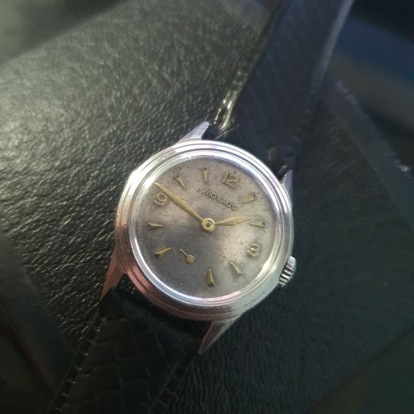 Vintage Rare Movado Sub Second S.steel circa 1950â s Manual wind Mens ...