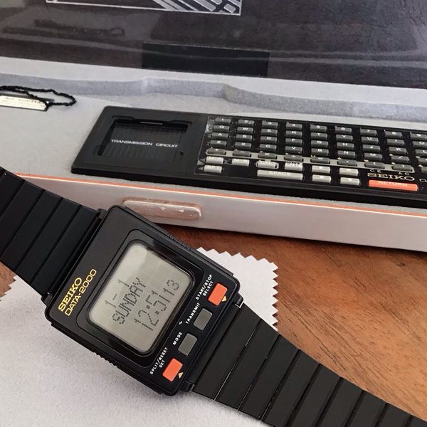 1984 NOS SEIKO DATA 2000 Watch / Computer - Vintage Japan | WatchCharts ...
