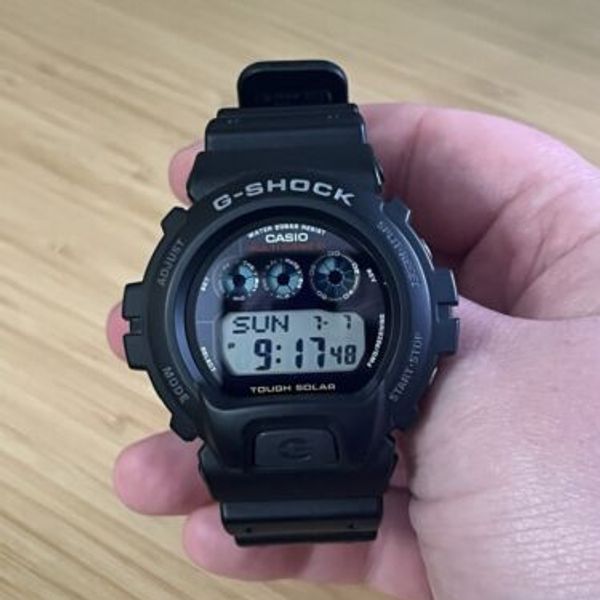 Mens Casio G-Shock GW6900 Multi Band 6 Tough Solar Black Resin Band ...