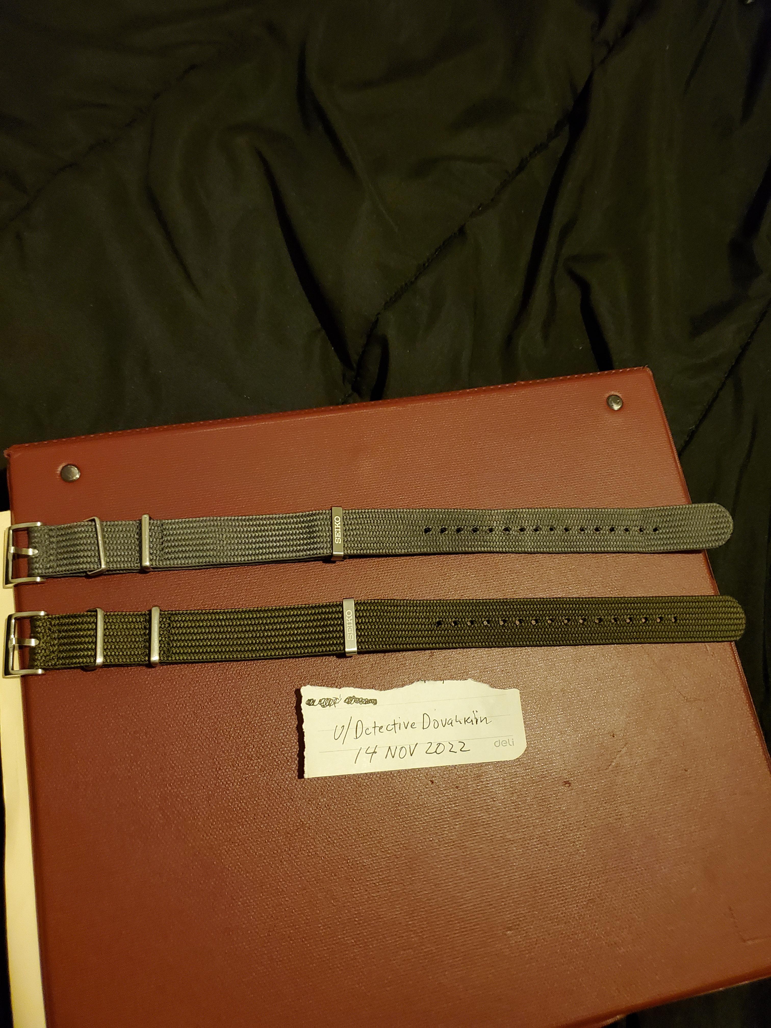 [WTS] 20mm Seiko Seichu straps | WatchCharts