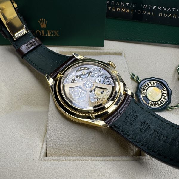 FS: Rolex 52508 Perpetual 1908 39mm White Dial Yellow Gold Watch New ...