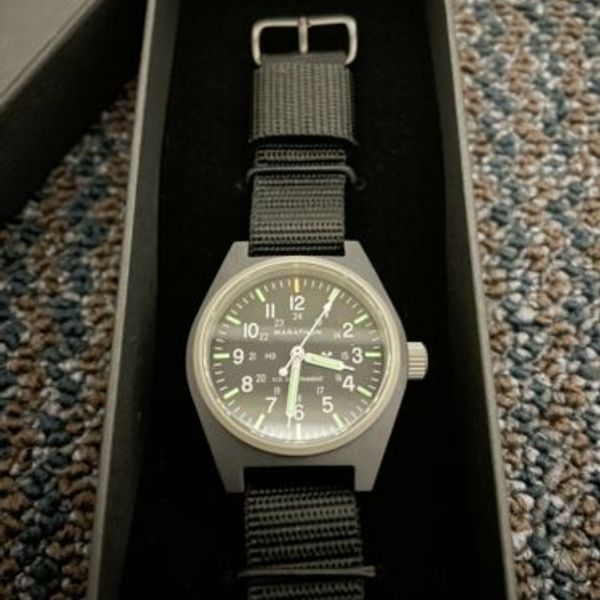 Marathon Military Auto Self-winding Tritium Field Watch: 24J NH35 ...
