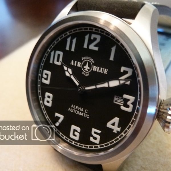 SOLD: Air Blue Alpha C Pilot Watch | WatchCharts Marketplace